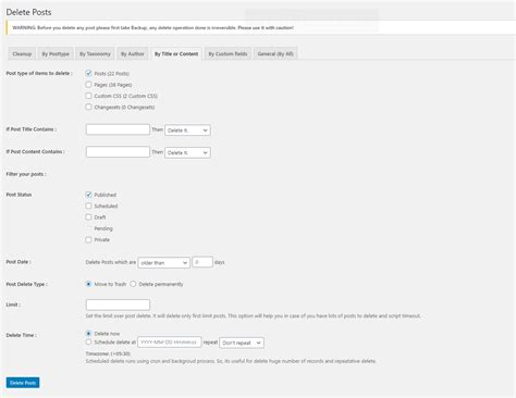 wp bulk delete xylus themes