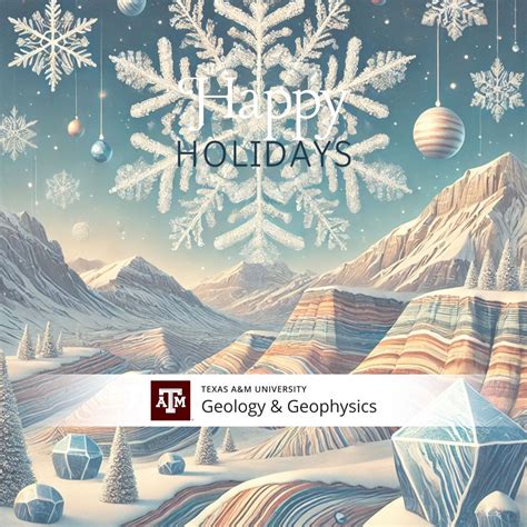Texas Aandm University Department Of Geology And Geophysics On Linkedin 🌍🎄 Happy Holidays From
