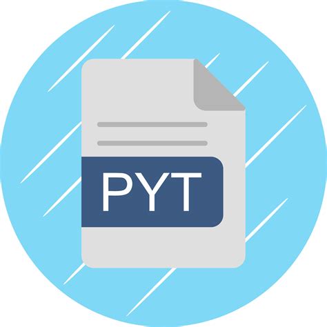 PYT File Format Flat Circle Icon Design Vector Art At Vecteezy