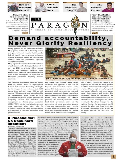 Revised The Paragon Desktop Publishing Output Pdf Pdf