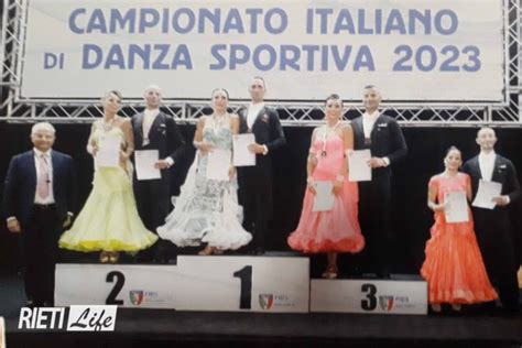 Francesco Taddei Noemi Lelli Si Laureano Campioni Italiani Di Danza Sportiva Rieti Life