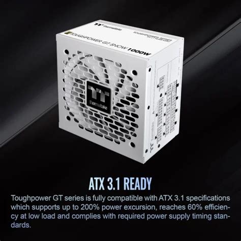 Thermaltake Toughpower Gt Snow 1000w 80 Plus Gold Power Supply Ucc