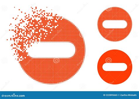 Dispersed Dotted Remove Icon With Halftone Version Stock Vector Illustration Of Remove