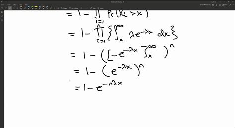 Solved Let X1 X2 Xn Be Independent Exponential Random Variables