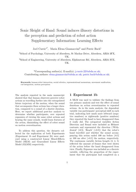 Pdf Learning Effects