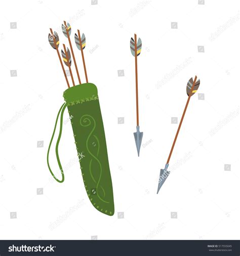Quiver Arrows Vector Design Elements Stock Vector Royalty Free Shutterstock