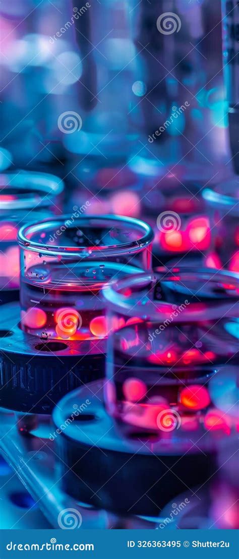 Artificial Pancreas Beta Cells In A Biotech Lab Showing Insulin Regulation Technology For