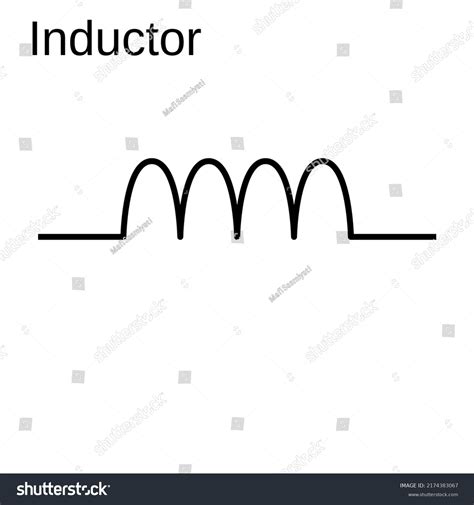 Electrical Inductor Symbol Inductor Electrical Stock Vector Royalty Free 2174383067 Shutterstock