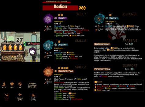 [recall] Effect Ring Romanticist Gregor And Backward Clock Rodion Ids R Limbuscompany