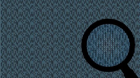 Premium Vector Magnifying Glass With Binary Code On A Black