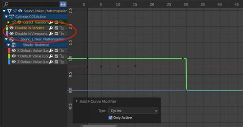 Animate Render Visibility Setting In Graph Editor Animation And