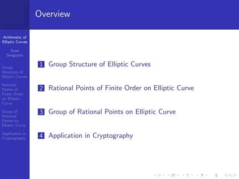 Elliptic Curve Cryptography Arithmetic Behind Ppt