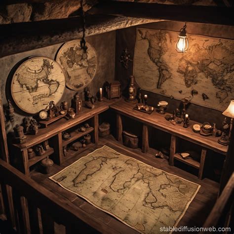 Dungeon Map Perspective Stable Diffusion Online