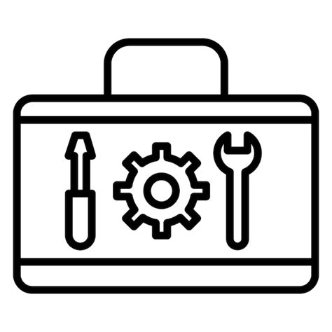 Premium Vector Toolbox Vector Illustration