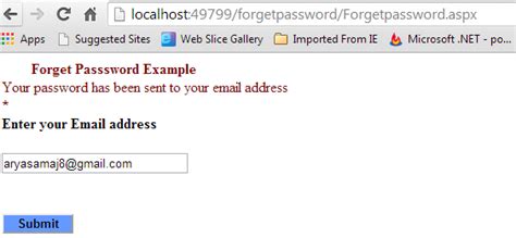 How To Send Forget Password From Website Free Mynet Tutorials