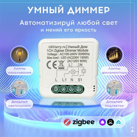 Умный диммер ZigBee, 1 канал купить на OZON по низкой цене (1760044952)