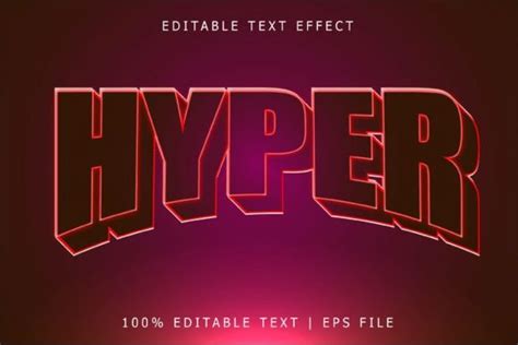 Hyper Editable Text Effect Graphic By Novian Pitulas Creative Fabrica