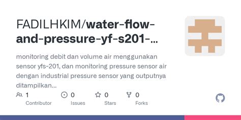 Github Fadilhkim Water Flow And Pressure Yf S201 Sensor Monitoring Monitoring Debit Dan