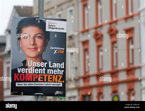 Bundestagswahlkampf 2025 20012025 Wahlplakate Verschiedener Parteien