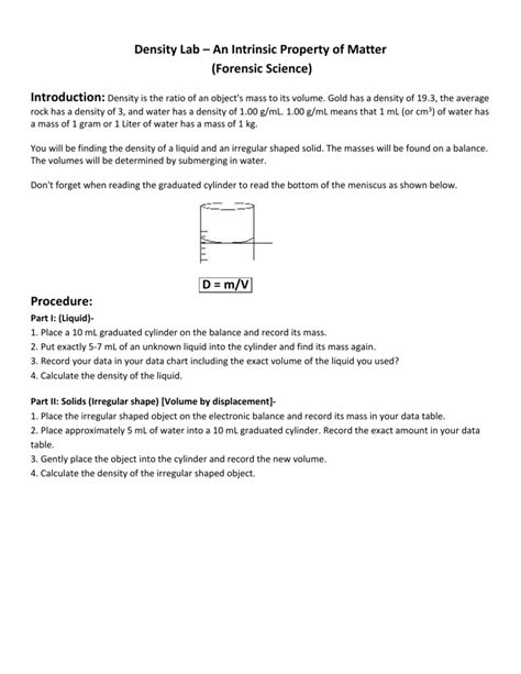 Lab DENSITY