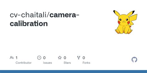 Github Cv Chaitali Camera Calibration