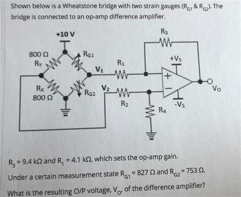 Wheatstone Bridge Strain Gauge Amplifier