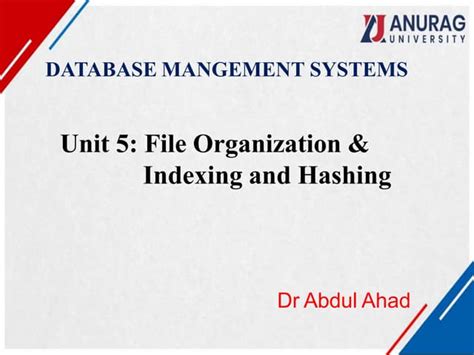 Dbms Unit5 Pptpptx Important For Revision Pptx