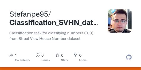 Github Stefanpe95classificationsvhndataset Classification Task
