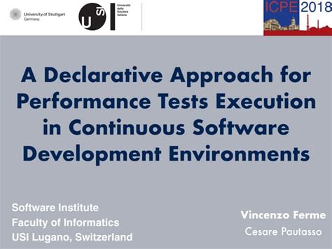 a declarative approach for performance tests execution in continuous