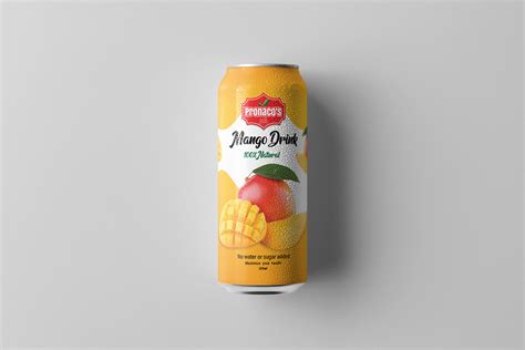Mango Drink Can Design Behance
