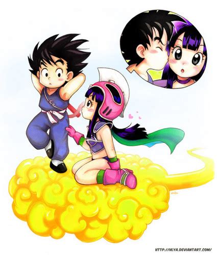 Goku Chichi Dragon Ball Love 23371787 425 500