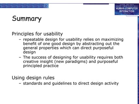 Hci 3e Ch 7 Design Rules Ppt