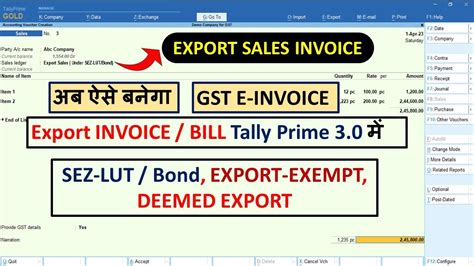 Export Invoice Format Under Gst Pice