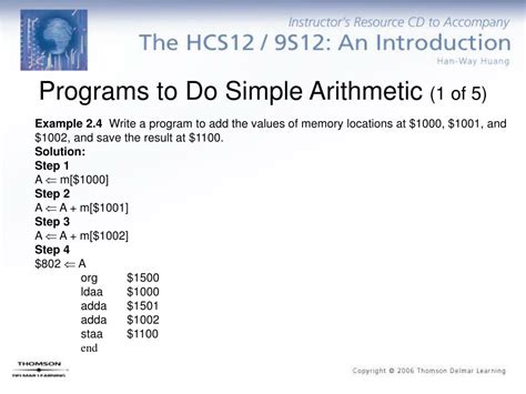 Ppt Chapter 2 Hcs12 Assembly Programming Powerpoint Presentation