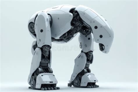 Ai Enhanced Robotics Development And Advanced Motion Control Exhibition Stock Illustration