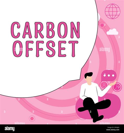 Text Caption Presenting Carbon Offset Internet Concept Reduction In