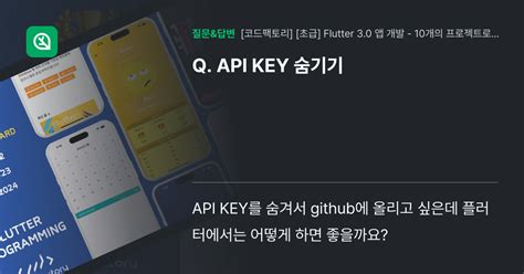 api key 숨기기 인프런 커뮤니티 질문and답변