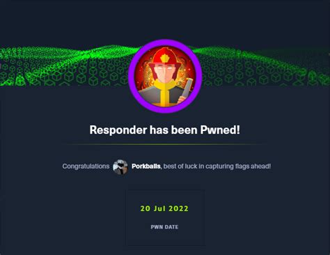 Responder This Is Part Of Hacktheboxs Starting By Porkballs