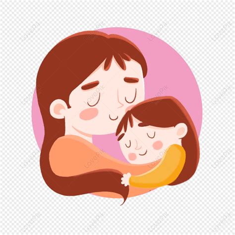 따뜻한 엄마와 딸의 소재 Png 일러스트 무료 다운로드 Lovepik