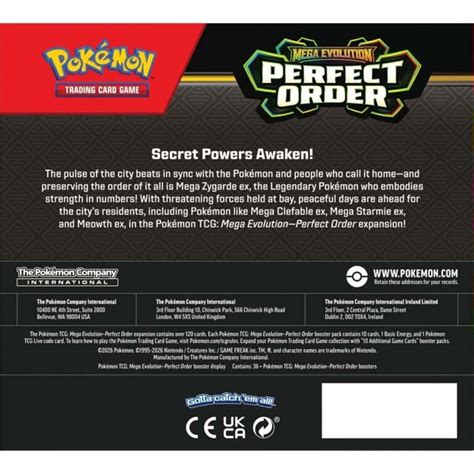 Pokemon Perfect Order Booster Box Limit 3 Mind Games