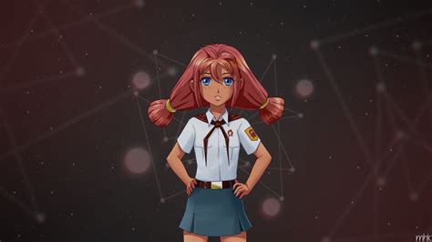 Anime Abstract Ulyana Character Everlasting Summer Soviet Games