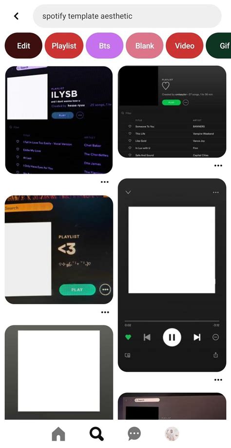 Spotify Aesthetic Templates Name Ideas Pinterest Images