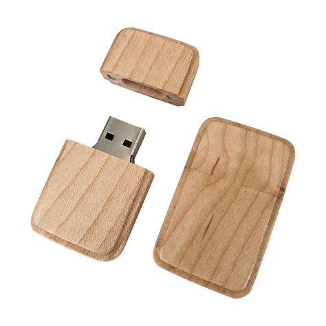 Rectangular Maple Usb Flash Drive Usb A