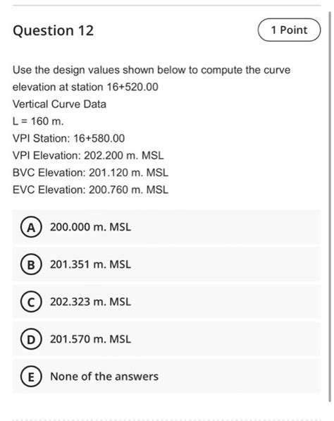 Solved Use The Design Values Shown Below To Compute The Chegg