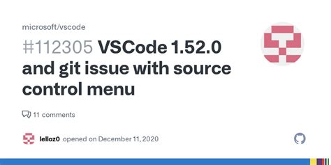 Vscode And Git Issue With Source Control Menu Issue Microsoft Vscode Github
