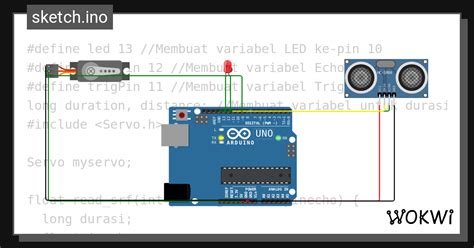 Deteksi Banjir Wokwi Arduino And Esp32 Simulator