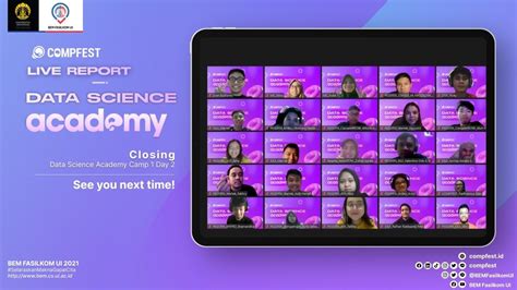 Compfest On Twitter Rangkaian Acara Data Science Academy Camp 1 Day 2