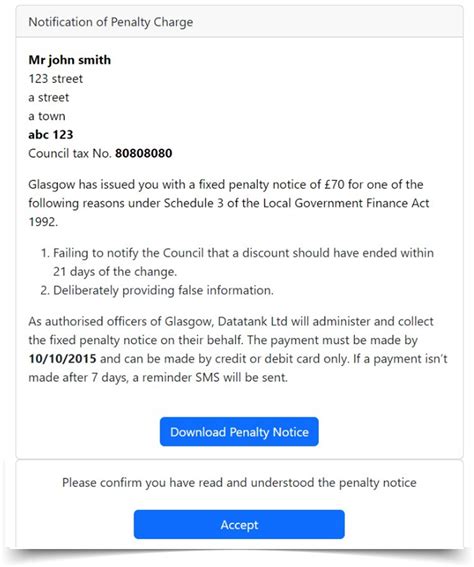 Penalty Administration Datatank