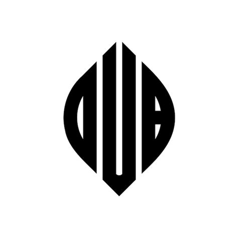 Premium Vector Oub Circle Letter Logo Design With Circle And Ellipse