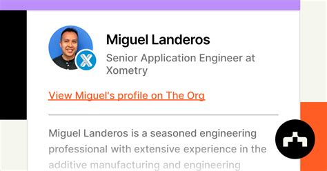 Miguel Landeros Senior Application Engineer At Xometry The Org